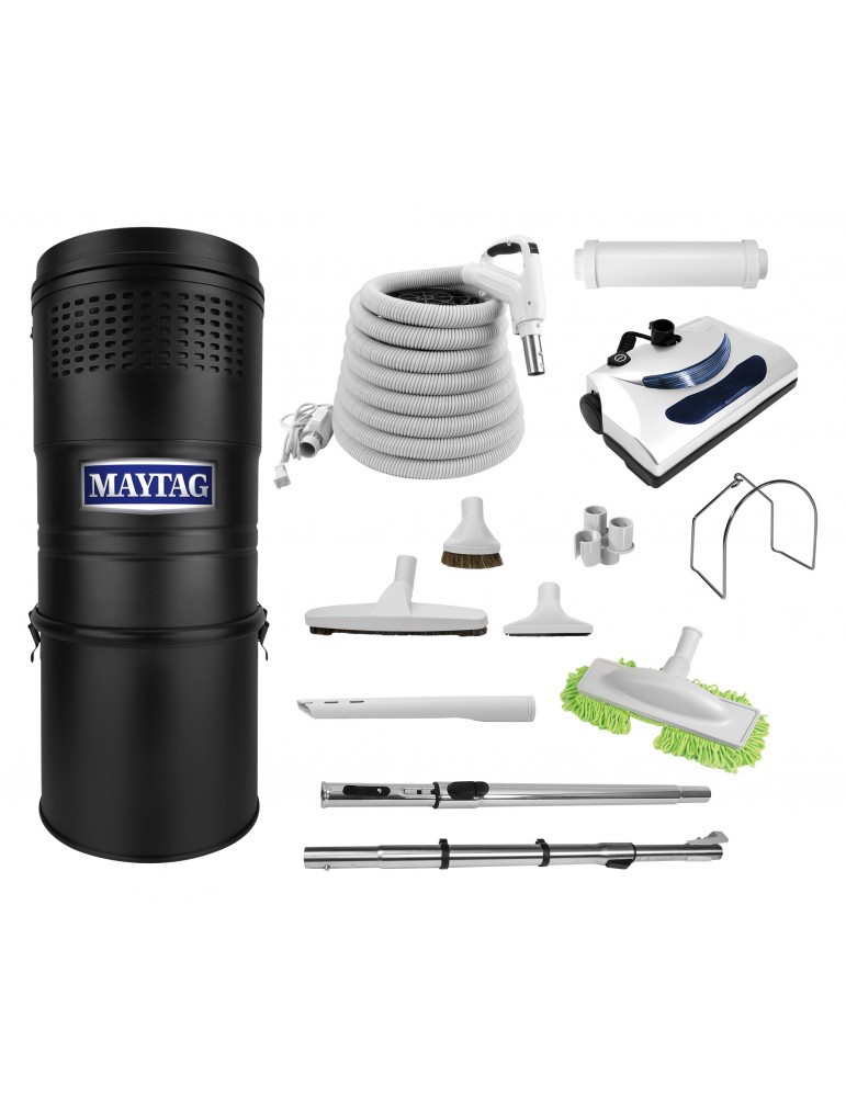 Maytag® Central Vacuum Kit - 710 Airwatts - 35' (10 m) Hose - Power ...